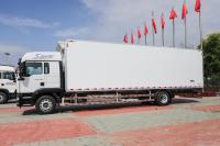China Diesel 10-Speed 290hp 4X2 9.45m Deflector Row Half Cab White Body SITRAK ZZ5186 Three-Door Freight Refrigerated Truck for sale