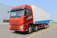 China Qingdao Jiefang CA5310 JH6 Diesel 12 Gear 400 Hp 8X4 High Roof Deflector 9.4m Refrigerated Truck for sale