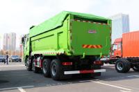China Qingdao Jiefang Dump Truck JH6 Heavy Truck Diesel 400HP Half-Row Seat 8X4 5.8m Rear Flip Dump Container for sale