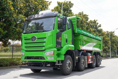 China FAW Jiefang Dump Truck J6L Heavy Truck Diesel 10 Gear 350hp 8X4 Airbag Shock Absorbing Seat Dump Box for sale
