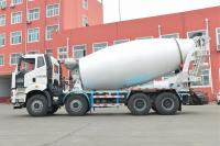 China J6P 375HP 8X4 Fully Floating Flat Top Half Displacement 7.86m³ FAW Jiefang Concrete Mixer Truck for sale