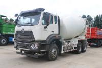 China Sinotruk Haohan N7G Flat Top Half Row Seats 380 Horsepower Automatic Air Conditioning 6X4 Concrete Mixer Truck for sale