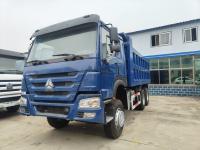 China Truck In Africa Howo Dump / Tipper 6*4 Blue Color 10 Wheels With High Refubished New Bucket for sale