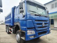 China Truck In Africa Howo Dump / Tipper 6*4 Blue Color 10 Wheels With High Refubished New Bucket for sale