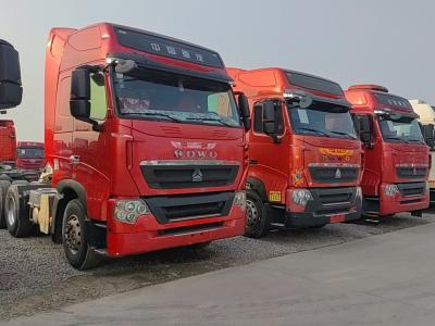 China Howo Tractor Truck High Roof Cabin Howo T7H Horse Head Towing 50 Tons Weichai 440hp Powerful Engine for sale