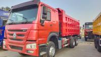 China Howo Dump Truck Used One And Half Row Cabin Sinotruk Tipper 20cbm Box 380hp Euro 2 Emission for sale