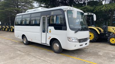 China Coaster Mini Bus Yuchai Engine Mudan MD6668 25 Seats 2+2 Seats Layout New Air Conditioner for sale