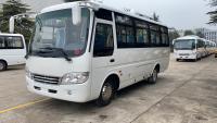 China Coaster Mini Bus Yuchai Engine Mudan MD6668 25 Seats 2+2 Seats Layout New Air Conditioner for sale