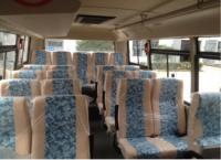 China Right Hand Drive Minibus 21 Seater China Coaster Bus Euro 3 Diesel Engine 3000cc Capacity NEW for sale