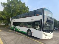 China Used Tour Bus Luxury 37 Seats Double Floor RHD Weichai Engine Diesel Coach Bus Sunlong SLK6126 for sale