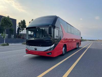 China Luxury Bus Coach Yutong 56 Seats Model ZK6137 Double Rear Axle 2021 Year Airbag Suspension for sale