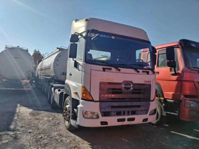 China Used Tractor Head For Africa Hino 700 Leaf Spring High Roof Cabin 6*4 Heavy Duty Truck Durable for sale