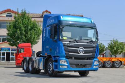 China Used Tractor Head High Horsepower Foton Auman Commins Engine Blue High Roof Cab Sleepers for sale