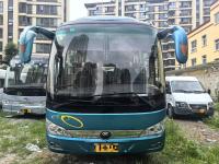 China Luxury Used Coach K6906  Blue A/C Diesel Engine Leaf 39 Seats Spring Suspension Long Distance for sale