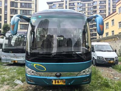 China Luxury Used Coach K6906  Blue A/C Diesel Engine Leaf 39 Seats Spring Suspension Long Distance for sale