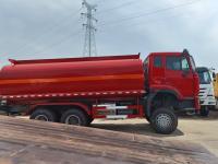 China Howo Oil Truck 20 Cubic 10 Tires Howo TX Model Fuel Tanker 6*4 Flat Roof 350hp for sale