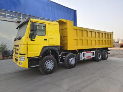 China Second Hand Dump Truck  howo 8*4 LHD Mode 375hp  Used Construction Dump Truck With Low Mileage for sale