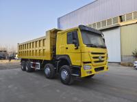China Second Hand Dump Truck  howo 8*4 LHD Mode 375hp  Used Construction Dump Truck With Low Mileage for sale