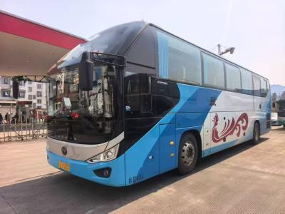 China Used Coach Buses Yutong Zk6128 Weichai 375hp Euro 5 Leaf Spring 48 Seats  Lux Transport With Air Condition For Shuttle or Long Distance for sale