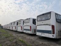 China Used Coach Buses King-long XMQ6120 Yuchai Euro 5  Leaf Spring 66 Seats  Lux Transport With Air Condition For Shuttle or Long Distance for sale