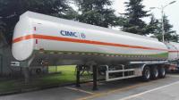 China 3pcs Axle Second Hand Semi Trailers Round Shape With 40m3 Tanker Capacity for sale