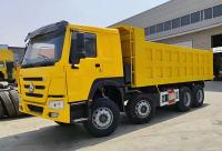 China Used Howo Dump Truck 371hp 8x4 Left Hand Drive Diesel WP Engine AC 12 Wheels for Zimbabwe for sale