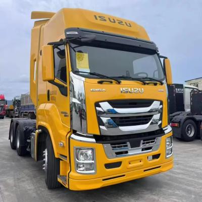 China Used I-suzu Giga Tractor Head 6x4 460HP Heavy Duty Prime Mover Truck for Container Transport Africa Market for sale