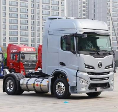 China Low Cost Used Sha-cman De-long X6000 Natural Gas Tractor 4X2 530HP AMT LNG Truck for Intercity Transport for sale