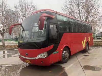 China New Arrival Yutong Brand Red Used Passenger Bus 2013 Year Manual Transmission for sale