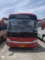 China Red Diesel LHD Used Yutong Buses 68 Seats With Manual Transmission for sale