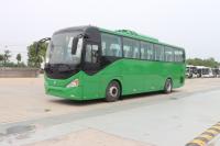 China Green Used Coach Bus Diesel 49 Seat Long Tour Bus LHD Equipped A / C Very New 2018 Year for sale