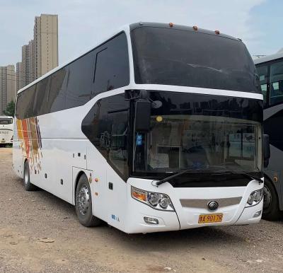 China 59 Seats Diesel Used Yutong Buses Max Speed 100km/H White 2014 Year ZK6127 for sale