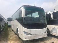 China Diesel Used Coach Bus Shenlong Brand White 50 Seat RHD Drive Mode 2018 Year for sale