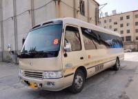 China 2016 Year Used Coaster Bus Cummins Engine 27 Seats With Air Brake And Sinking Trunk for sale