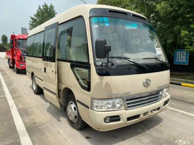 China Diesel 19 Seat 2016 Year Kinglong 85kw Used Coach Bus Coaster for sale