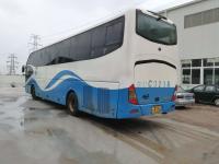 China 55 Seats 6 Tire 6050mm Wheelbase Used Yutong Buses Left Hand Drive Nude Packing Double Doors with ABS for sale