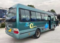 China Golden Gragon Coaster 26 Seats Hino Engine Bus Green Color 100km/H for sale