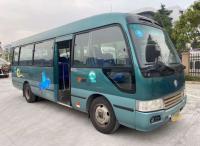 China Golden Gragon Coaster 26 Seats Hino Engine Bus Green Color 100km/H for sale