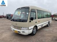 China 20 Seats Mini Toyota Used Coaster Bus With 2TR Gasoline Engine for sale