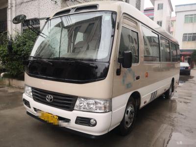 China Used Coaster Bus 2017 Toyota 23 Seats Low Kilometer Left Hand Drive for sale