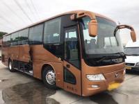 China BJ6113 Used Coach Bus FOTON Brand 51 Seats Single Door Low Kilometer Euro IV Left Hand Drive for sale