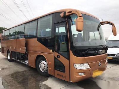 China BJ6113 Used Coach Bus FOTON Brand 51 Seats Single Door Low Kilometer Euro IV Left Hand Drive for sale