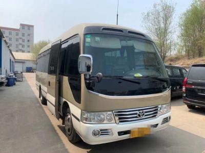 China 20 Seats Used Coaster Bus Used Mini Bus Toyota Coaster Bus With 2TR Gasoline Engine 2007 Year Left Hand Steering for sale