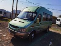 China Used Mini Bus 17 Seats Brand 2.8T Diesel Engine Electric Gate Euro III for sale