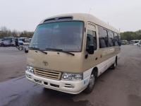 China Used Toyota Bus Coaster 20 Seats Gasoline Left Hand Drive Used Passenger Bus Low Kilometer for sale