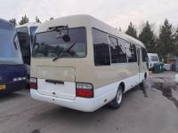 China Used Toyota Bus Coaster 20 Seats Gasoline Left Hand Drive Used Passenger Bus Low Kilometer for sale