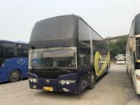 China Used Yutong Bus ZK6127 Double Glass 50 Seats Rear Engine Left Steering Double Doors for sale