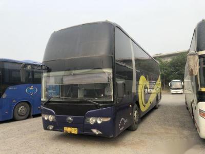 China Used Yutong Bus ZK6127 Double Glass 50 Seats Rear Engine Left Steering Double Doors for sale