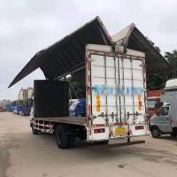 China Used DONGFENG Van Cargo Truck 6 Wheels 4X2 Flying Wing Van 180hp Truck for sale