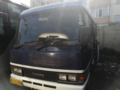 China Right Hand Drive Used Coaster Bus Toyota Brand 23/29seats Low Kilometer 1hz Engine for sale